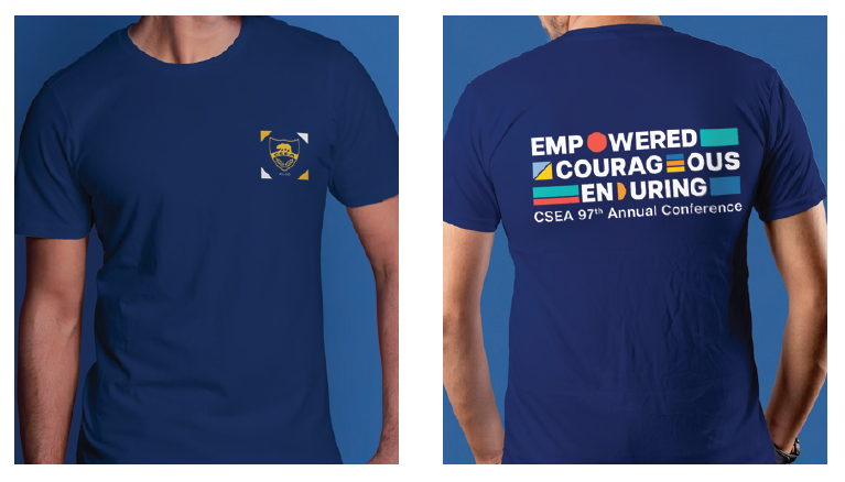 2023 Conference Tee - Empowered, Courageous, Enduring | CSEA E-Store